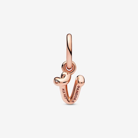 Pandora | Jewelry | Pandora Letter V Script Alphabet Dangle Charm ...